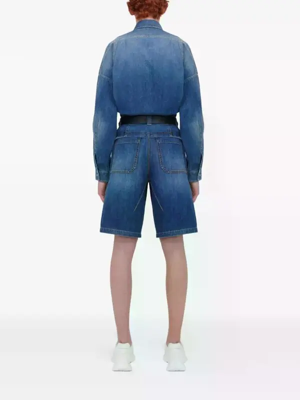 Alexander McQueen Dart-detail Denim Shirt