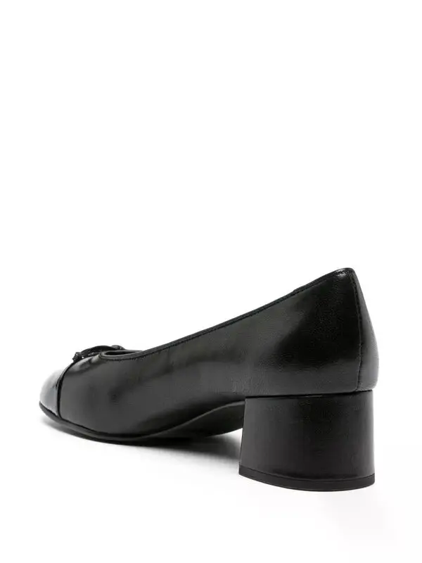 Tory Burch 45mm Cap-toe Leather Pumps