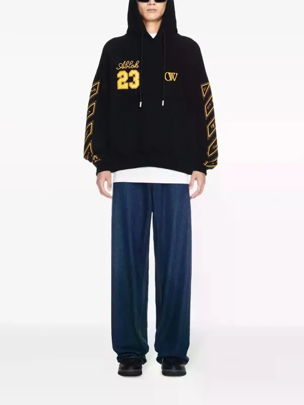 Off-White Ow 23 Skate Cotton Hoodie - Black