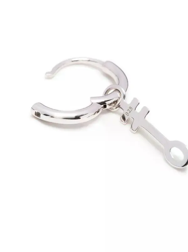 CAPSULE ELEVEN Nefer-symbol Hoop Earring - Silver