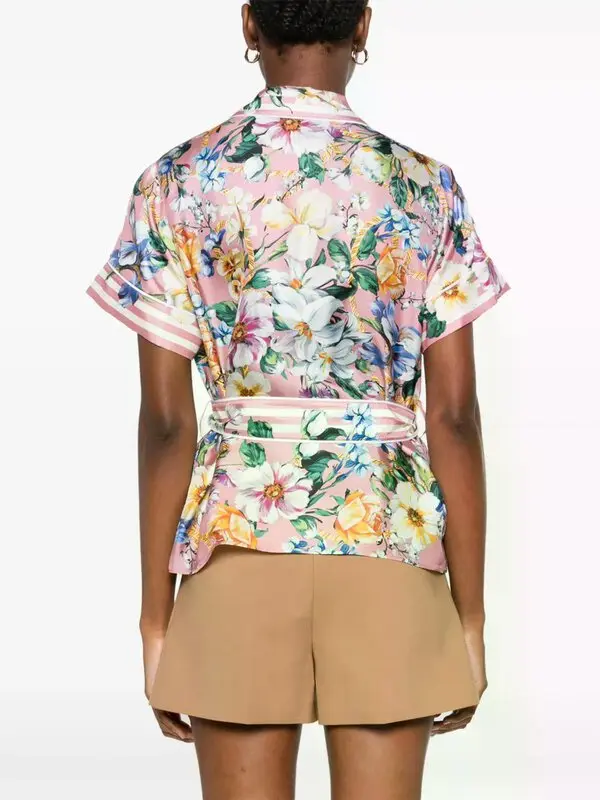 Dolce & Gabbana Floral Print Silk Shirt