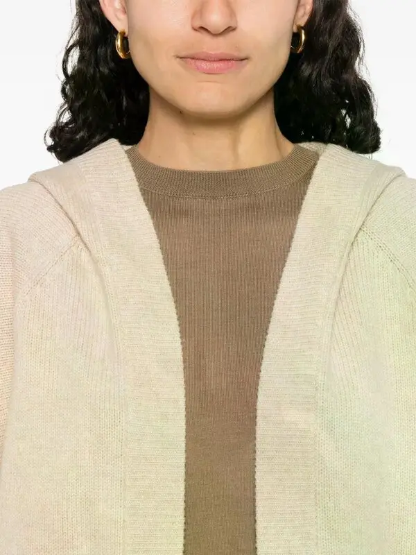Max Mara Hooded Three-quarter Length Sleeve Cardigan