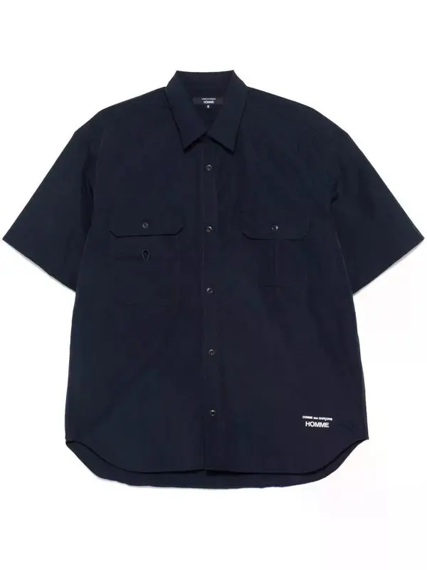 Comme Des Garçons Logo-embroidered Shirt