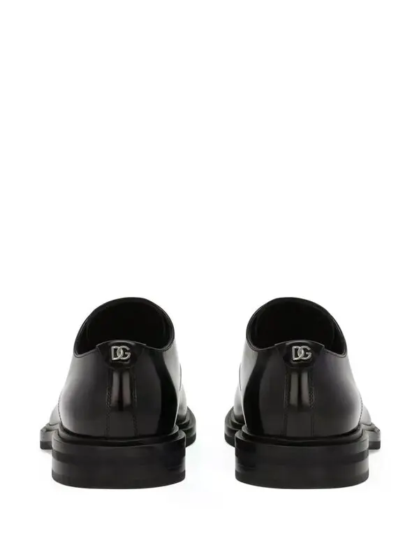 Dolce & Gabbana Interlocking Dg Plaque Derby Shoes