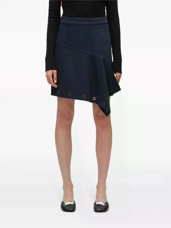 3.1 Phillip Lim Deconstructed Cotton Asymmetric Skirt