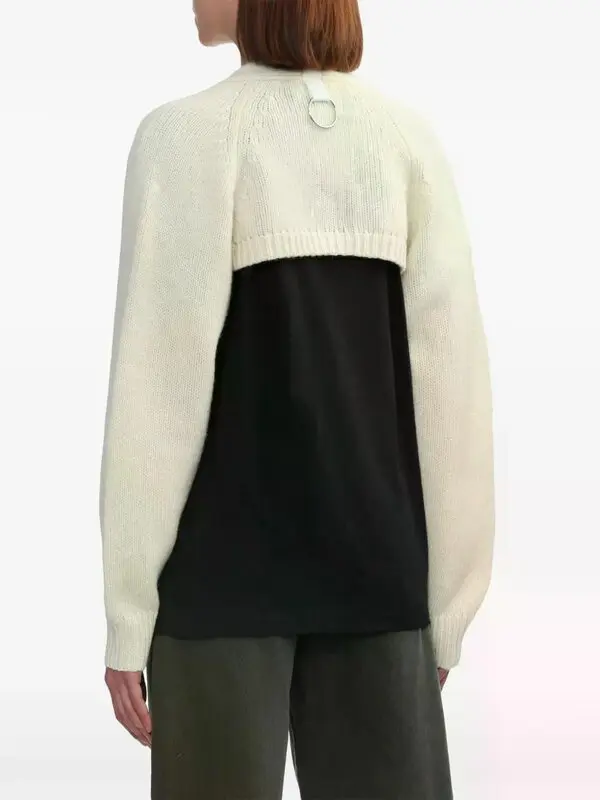 Tibi Wool Cardigan With Asymmetric Hem
