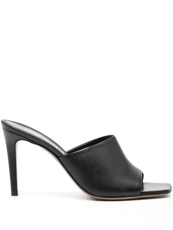 Paris Texas Leather Stiletto Heeled Sandals