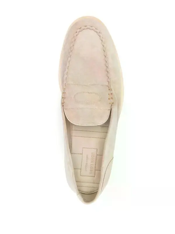 John Lobb Suede Loafers - Neutrals