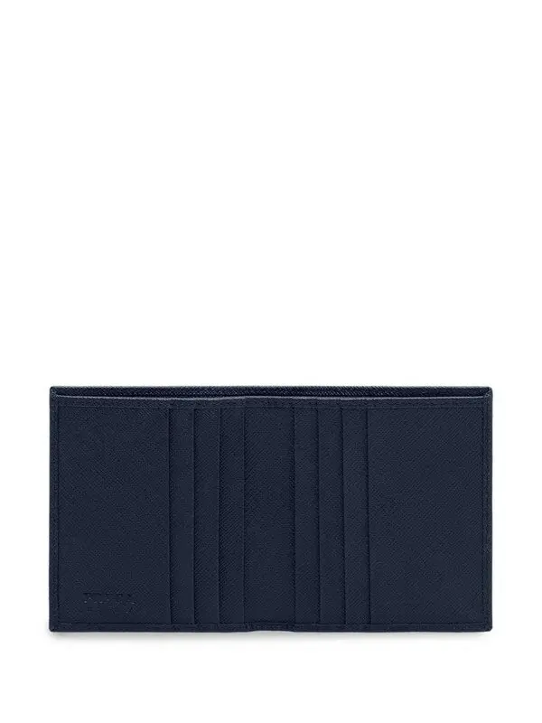 Prada Logo Plaque Bi-fold Wallet