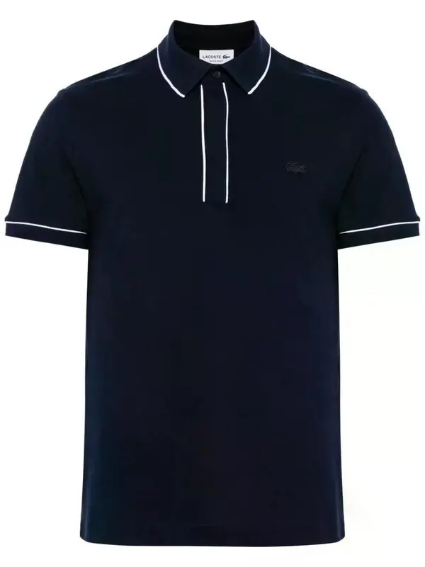 Lacoste Contrast-trim Polo Shirt - Blue