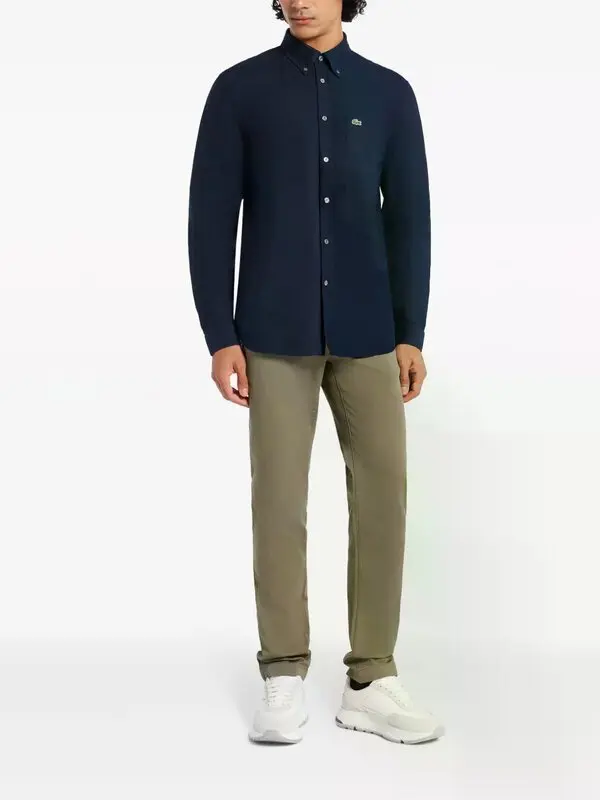 Lacoste Logo-appliqué Cotton Shirt