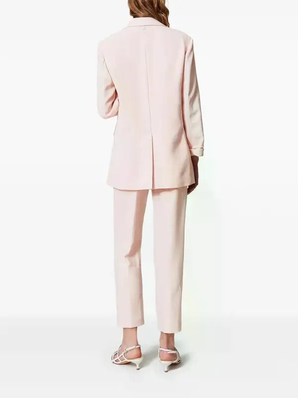 TWINSET Crêpe Cigarette Trousers - Pink