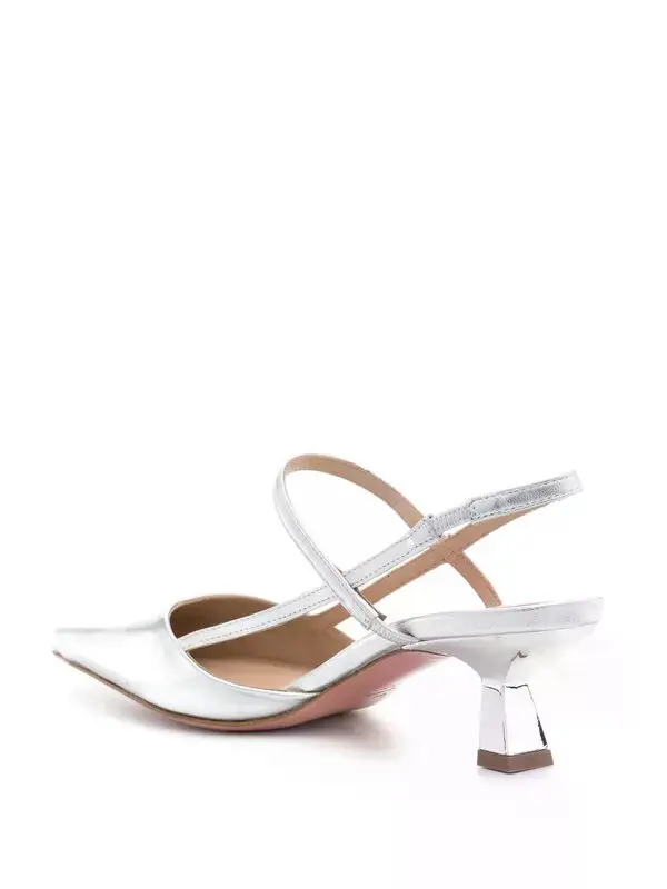 Roberto Festa Amai Metallic Leather Slingback Pumps