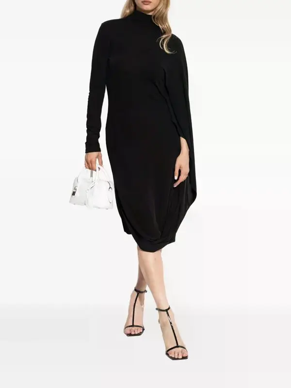 Stella McCartney Long Sleeve Asymmetric Midi Dress