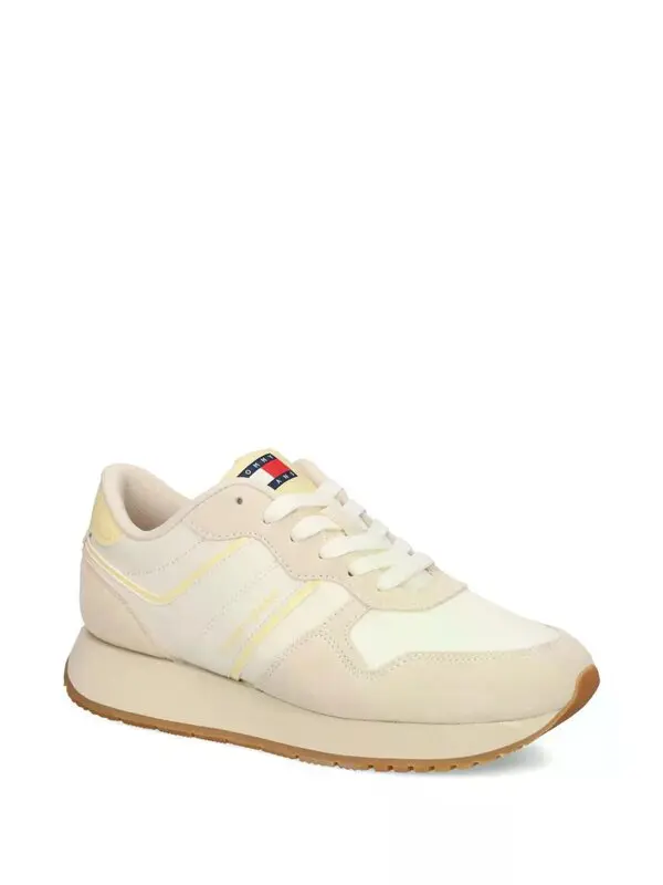 Tommy Hilfiger Suede Panelled Running Sneakers - Neutrals