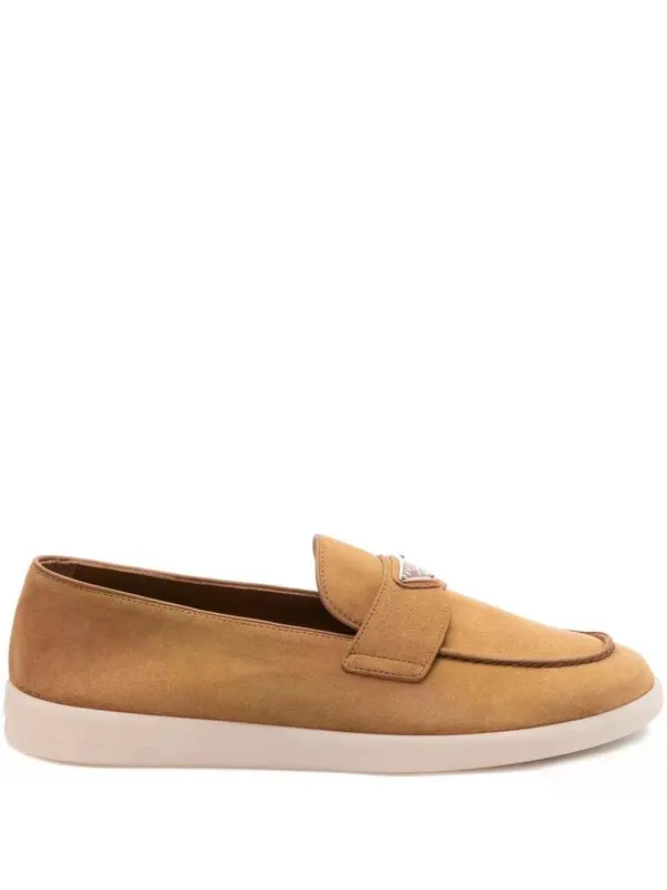 Prada Suede Loafers - Brown
