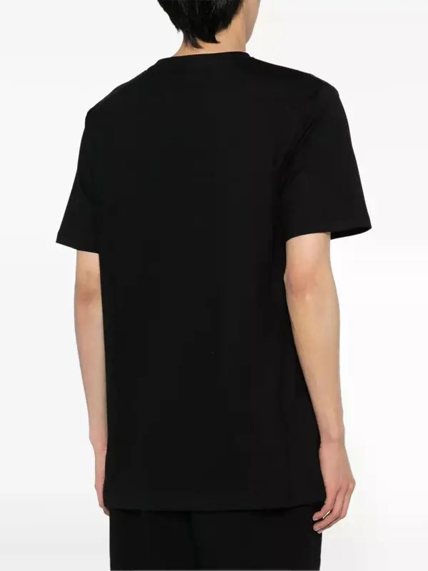 Off-White Logo-embroidered Cotton T-shirt