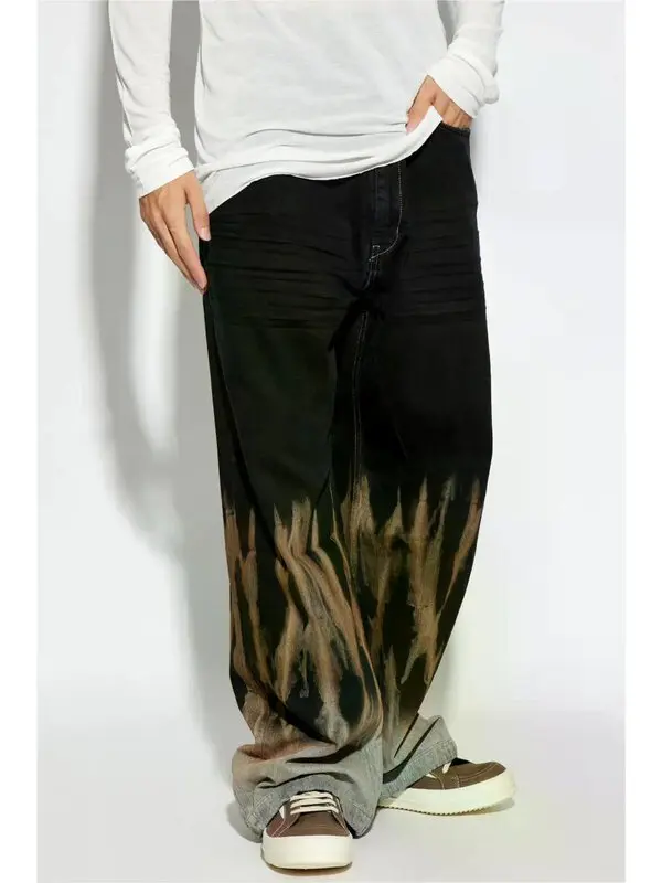 Rick Owens Degradé Effect Wide Leg Jeans
