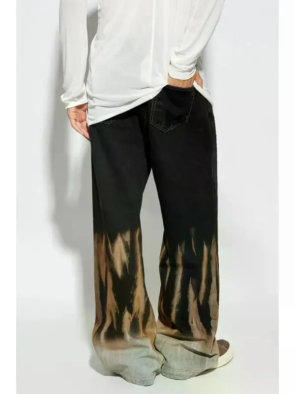 Rick Owens Degradé Effect Wide Leg Jeans