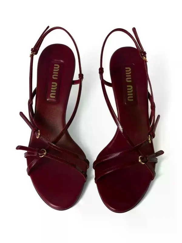 Miu Miu Patent Leather Sandals