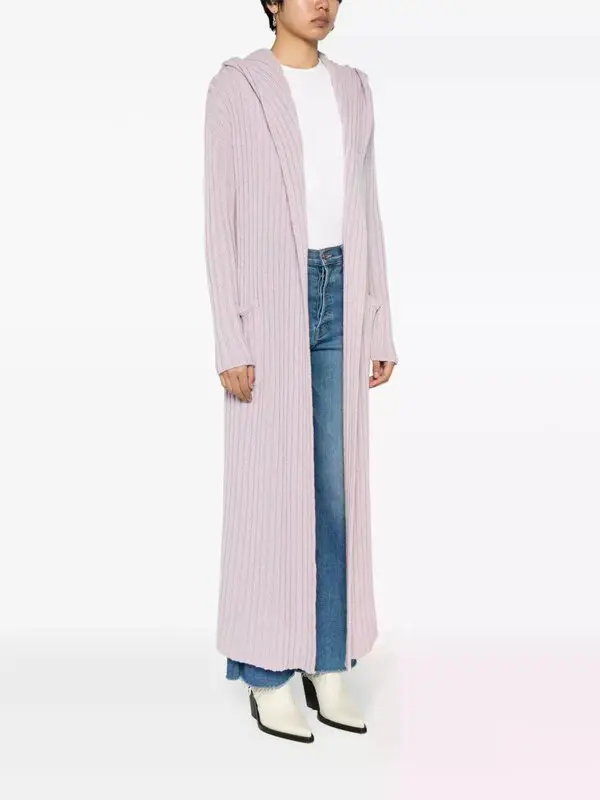 TEDDY CASHMERE Amalfi Chunky-knit Cashmere Cardigan - Purple