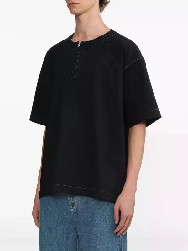 Sunnei Logo-patch T-shirt - Blue
