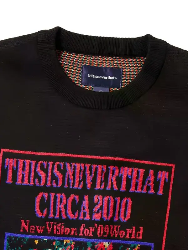 THISISNEVERTHAT Crew Neck Drop Shoulder Sweater