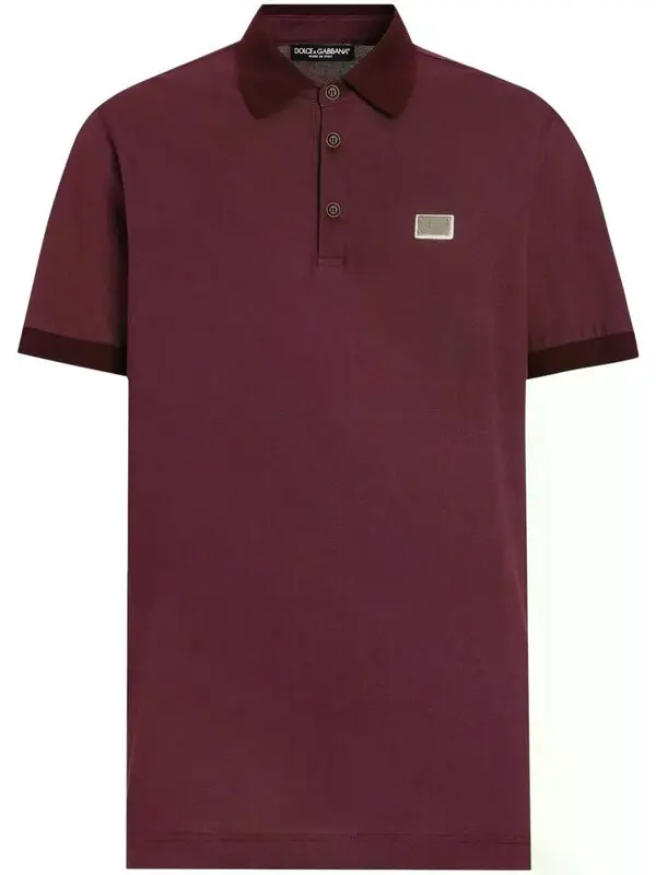 Dolce & Gabbana Logo-plaque Polo Shirt
