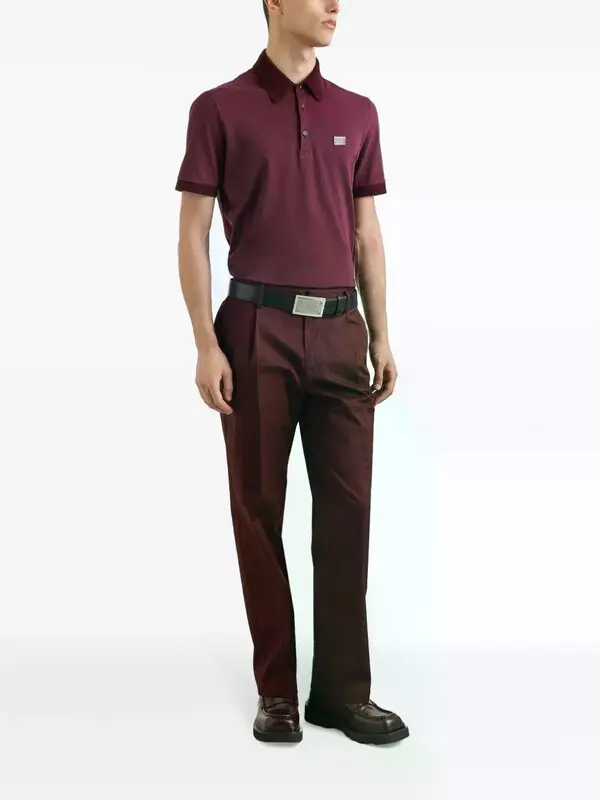 Dolce & Gabbana Logo-plaque Polo Shirt