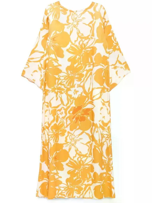 BAMBAH Maya Sabrina Kaftan Floral Print - Brown