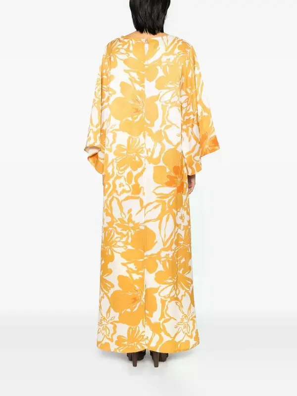 BAMBAH Maya Sabrina Kaftan Floral Print - Brown