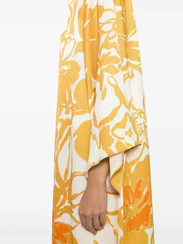 BAMBAH Maya Sabrina Kaftan Floral Print - Brown