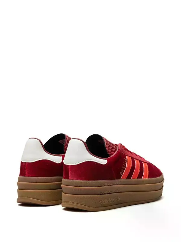 Adidas Gazelle Bold Velvet Pack Sneakers - Red