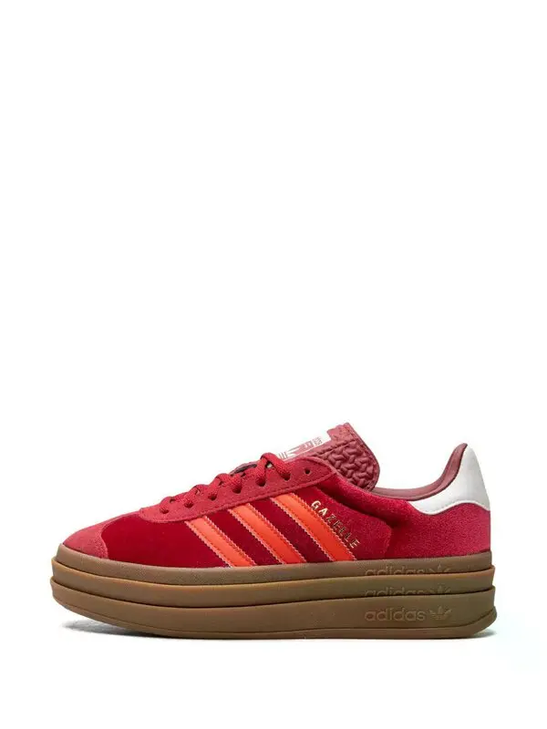 Adidas Gazelle Bold Velvet Pack Sneakers - Red