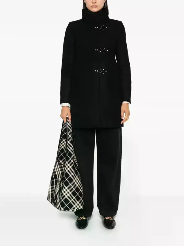 FAY Toggle Fastening Virgin Wool Blend Coat