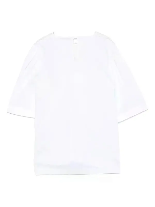 Vivetta Embroidered Crew Neck Top - White