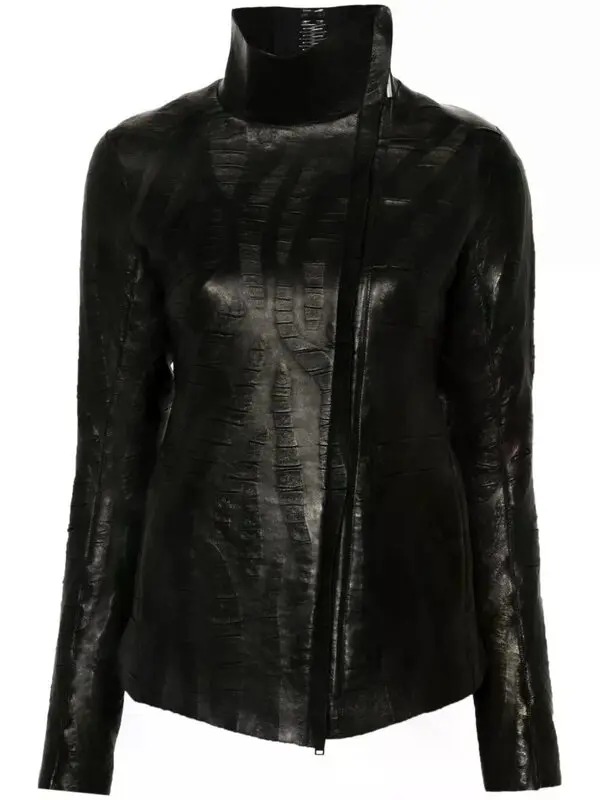 ISAAC SELLAM EXPERIENCE Lambskin Leather Jacket
