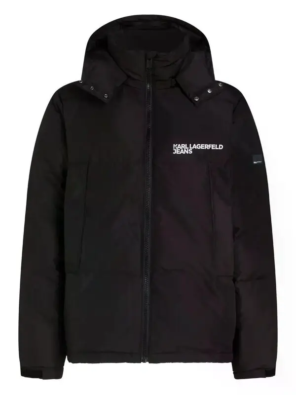 Karl Lagerfeld Padded Hooded Jacket - Black