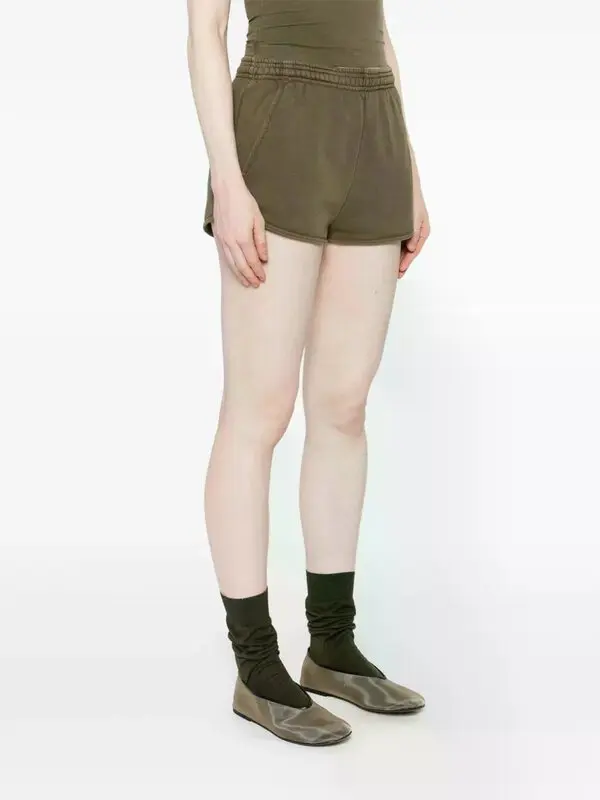 ENTIRE STUDIOS Ivy Organic Cotton Micro Shorts - Green