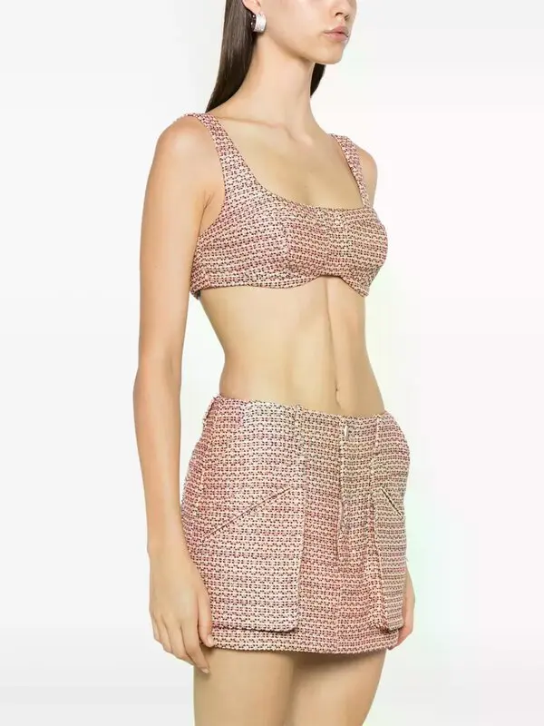 Amiri Tweed Bralette