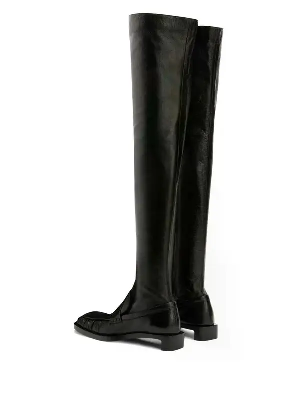JIL SANDER Thigh-high Square Toe Boots