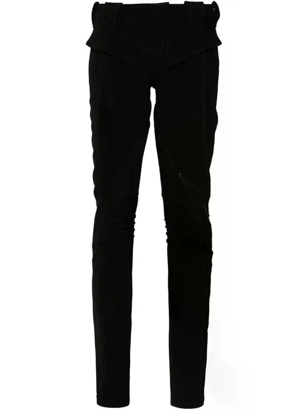MUGLER Zipped Scuba Trousers