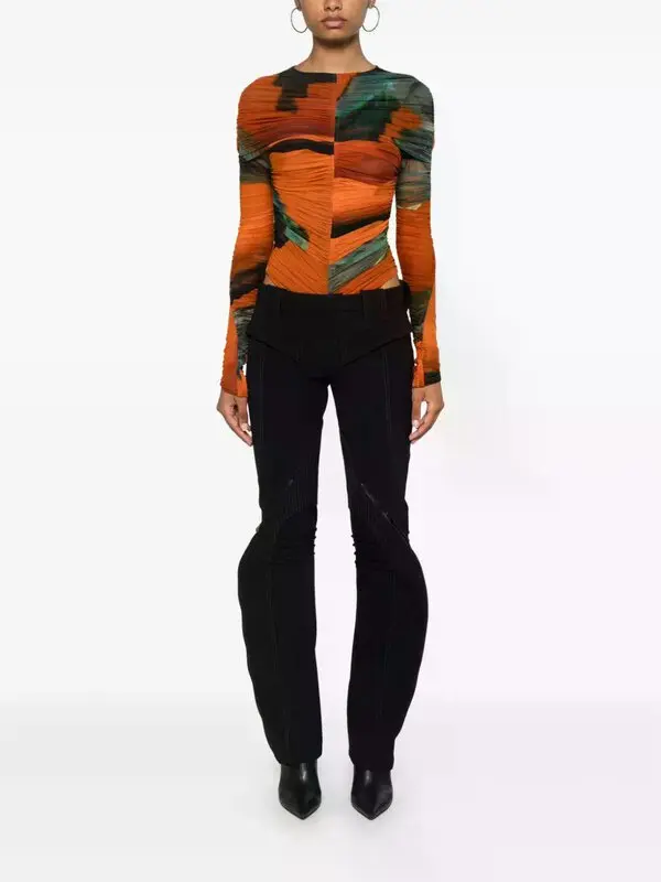 MUGLER Zipped Scuba Trousers