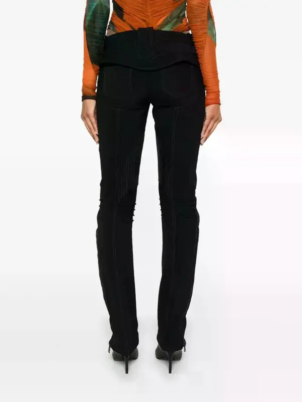 MUGLER Zipped Scuba Trousers