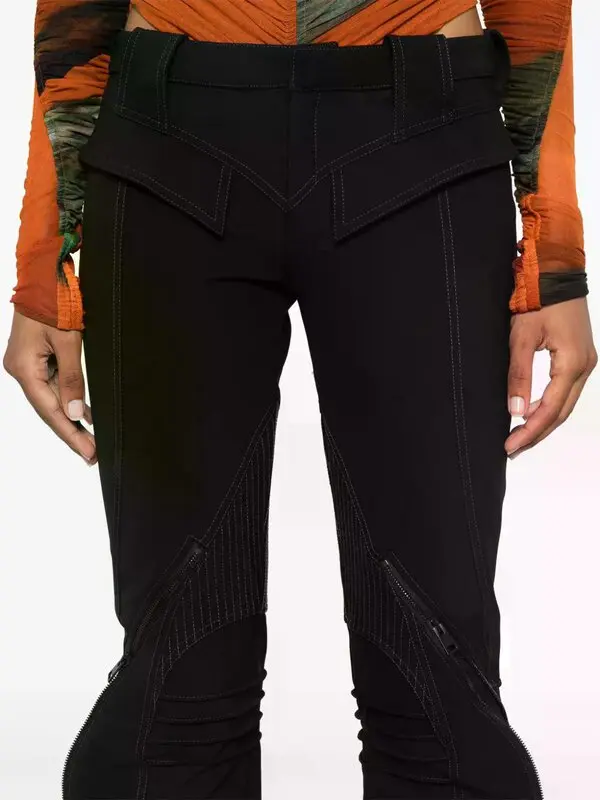 MUGLER Zipped Scuba Trousers