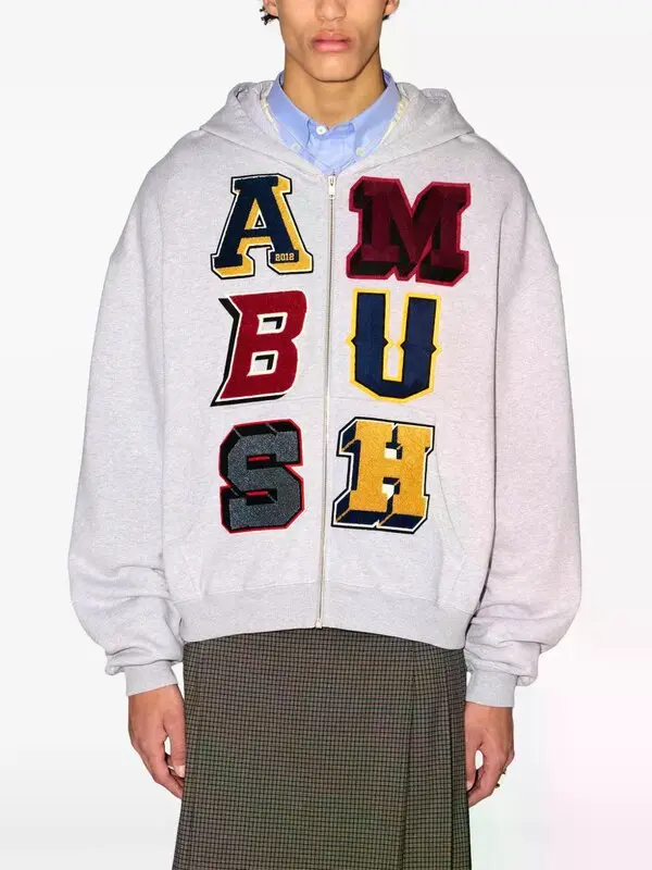 AMBUSH Logo-patch Zip-up Hoodie