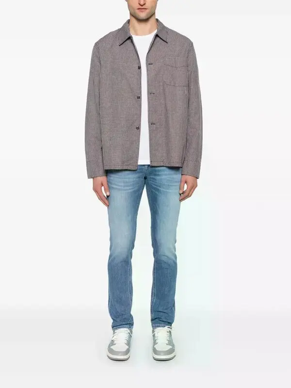 DONDUP George Jeans Light Wash Whiskered Denim