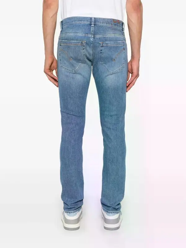 DONDUP George Jeans Light Wash Whiskered Denim