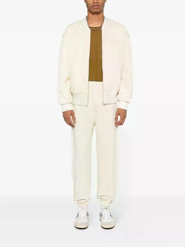 Gcds Embroidered Logo Track Pants - Neutrals