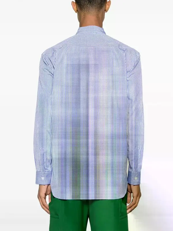 Comme Des Garçons X Lacoste Logo-print Checked Shirt
